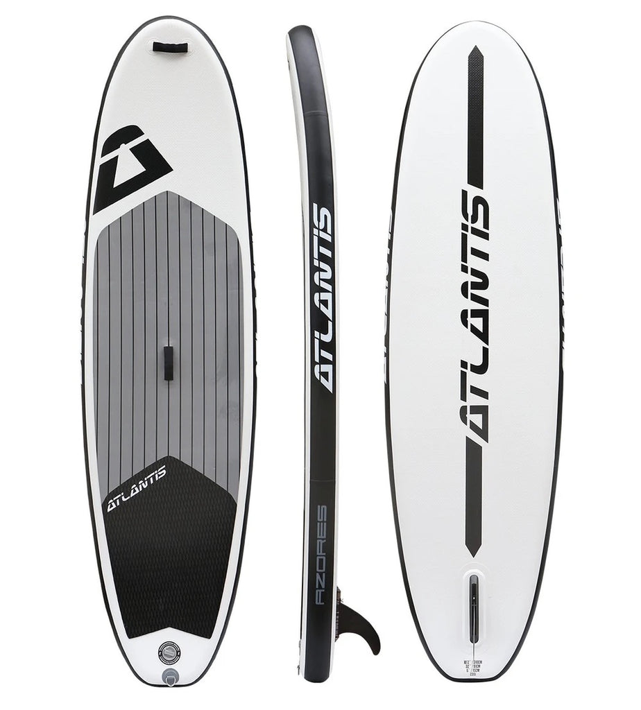 Atlantis Inflatable Paddle Board Black SUP – Unhooked Watersports ...